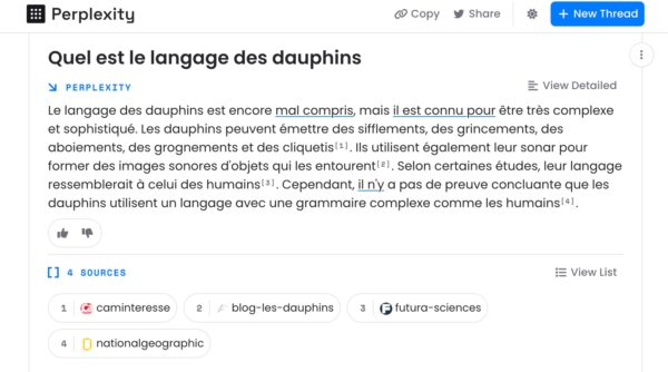 Perplexity. Des réponses ordonnées et sourcées à toutes vos questions ...